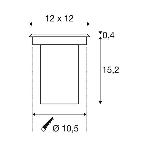 SLV inground Light SOLASTO 120 / Spot for Terrace, Outdoor spot ...