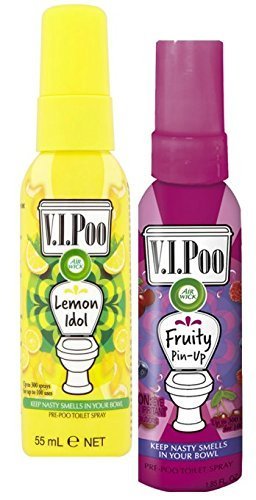Air Wick ViPoo Pre-Poo Toilet Spray Air Freshener Gift Pack, Lemon Idol ...