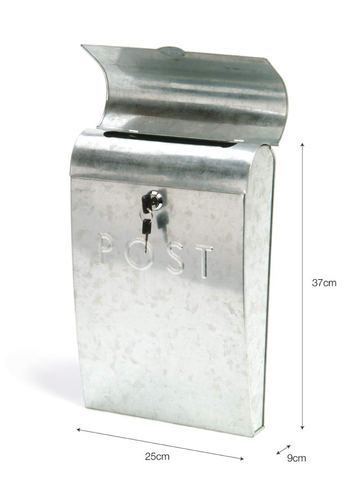 Garden Trading Metal Post Letter Mail Postbox Box with Lock in ...