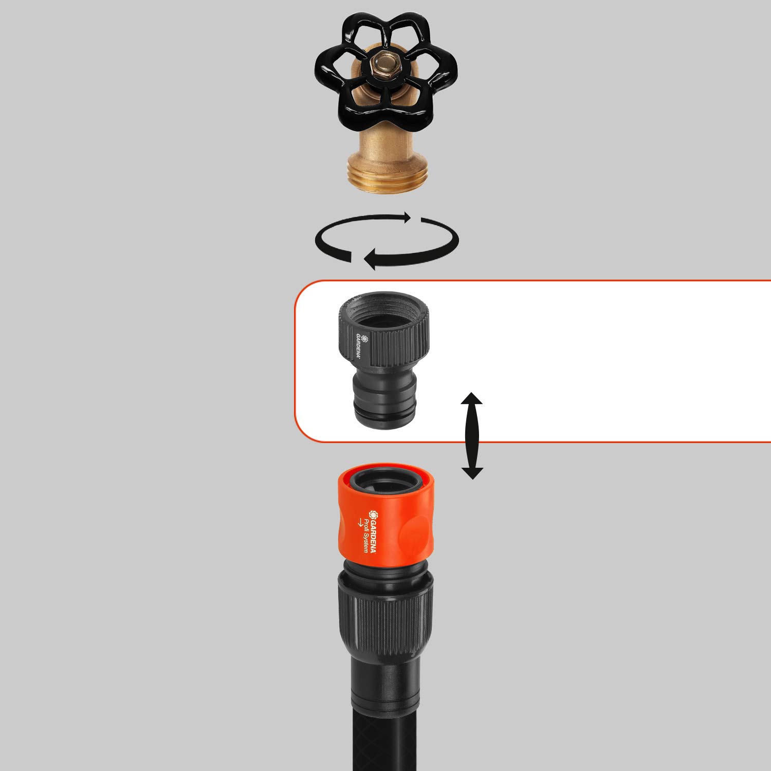 GARDENA Profi System Threaded Tap Connector: Tap connector for taps ...