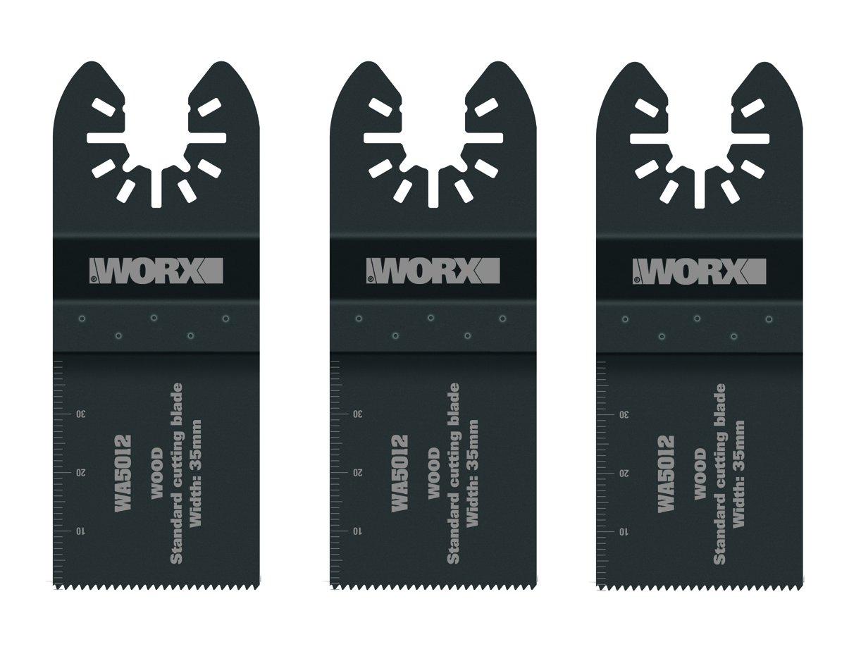 Worx WA5012.3 35mm Sonicrafter Universal Standard End Cut Blade (3 ...