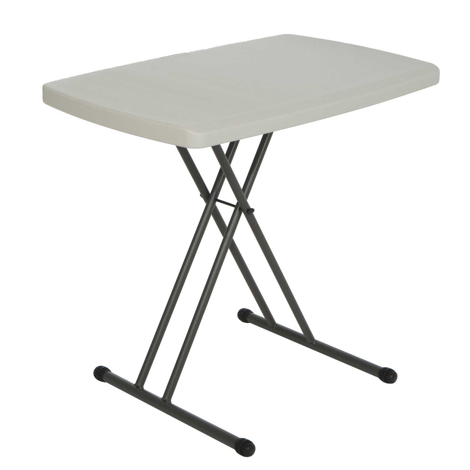 LIFETIME 30-Inch Adjustable Height Personal Table, Almond, 30 Inch ...