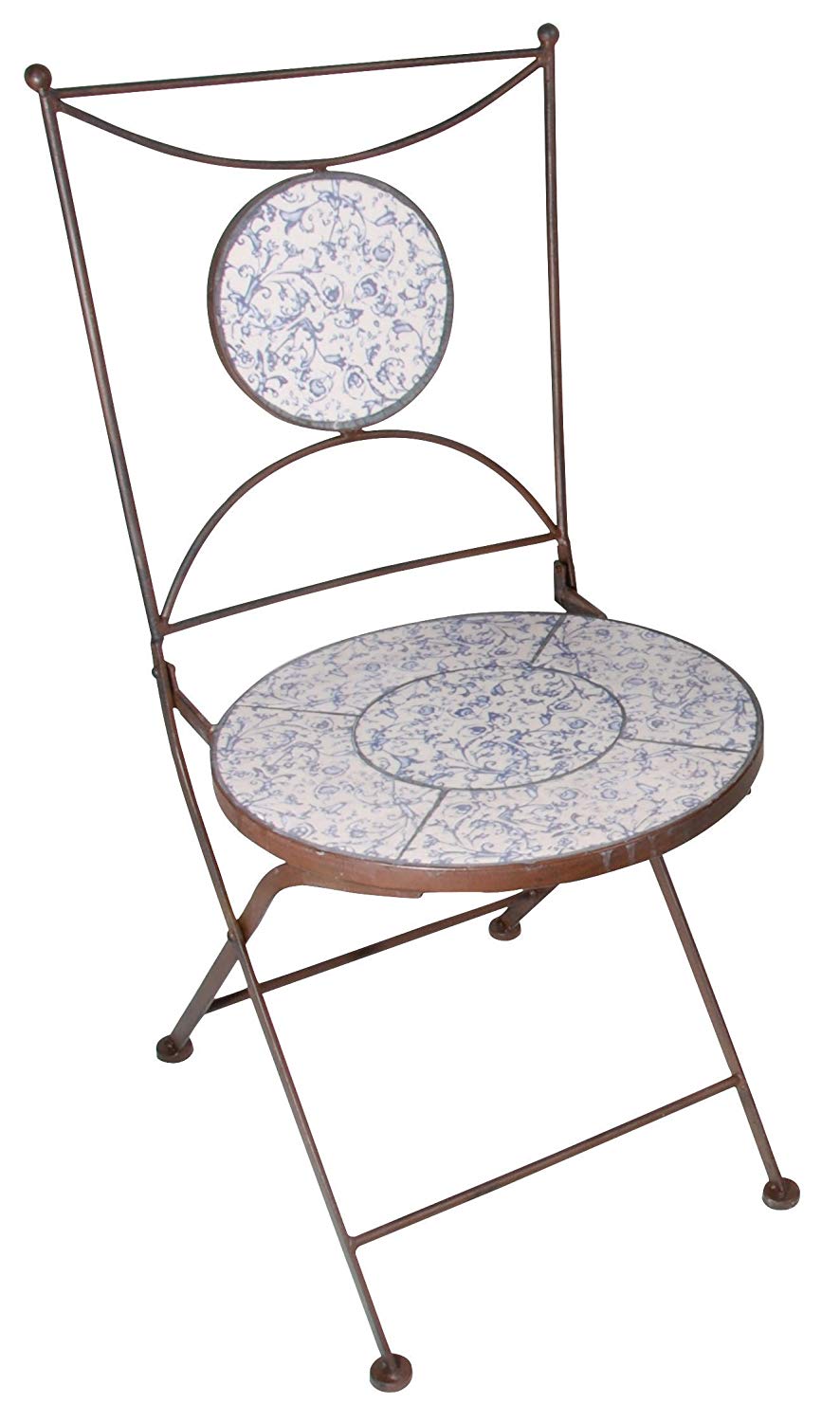 Esschert Design AC90 89 x 55 x 42cm Ceramic Chair – Multi-Colour – BigaMart