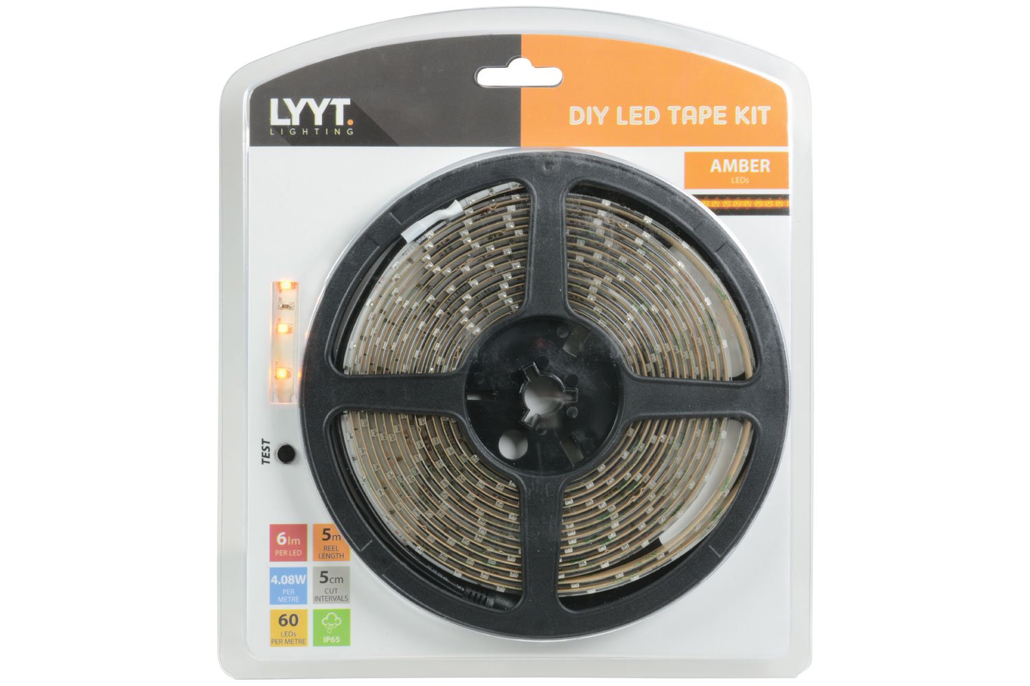 Lyyt | Do It Yourself led Strip Light Kit | Amber – 5 Metre – BigaMart