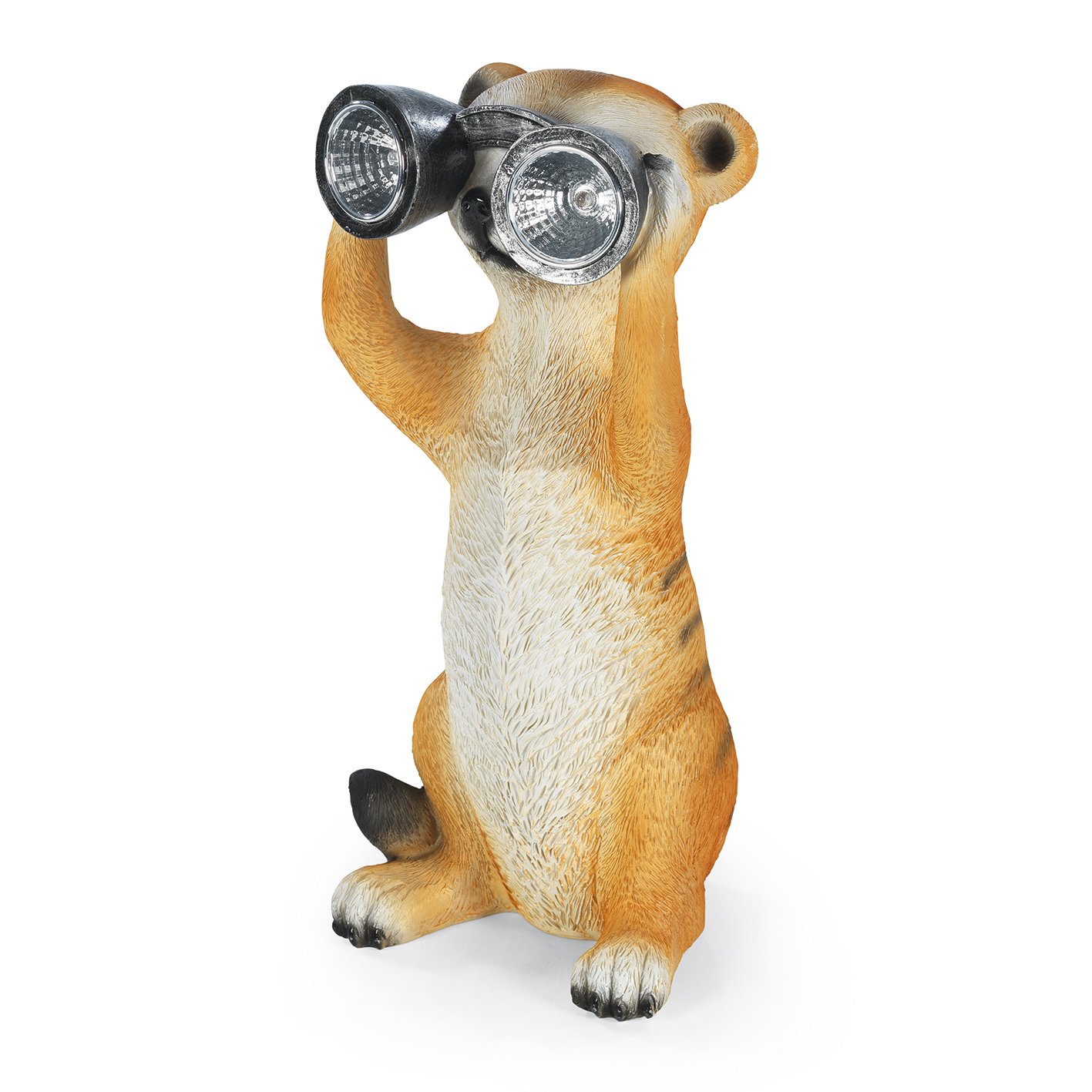 EASYmaxx 06444 Solar Light Meerkat with Binoculars, Weather-Resistant ...