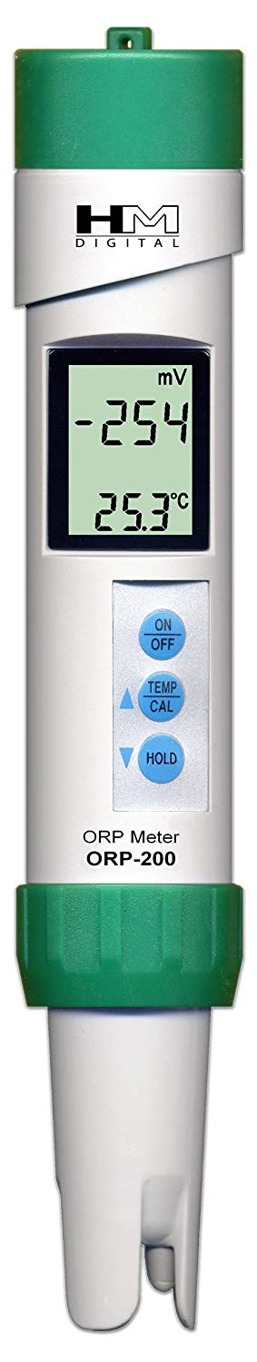 HM Digital ORP-200 Waterproof Professional Series Handheld Meter, White ...