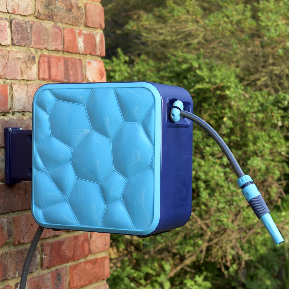 Flopro+ Automatic Retractable Garden Hose Pipe Reel Cube, 20 m (65 ft ...