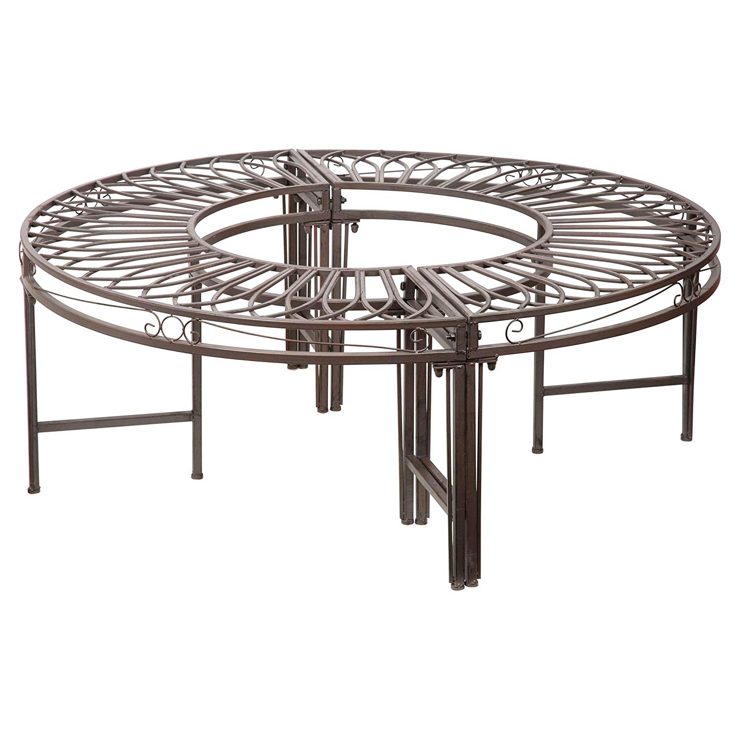Design Toscano ZJ12063 Roundabout Circular Garden Tree Bench Seat, 119 ...