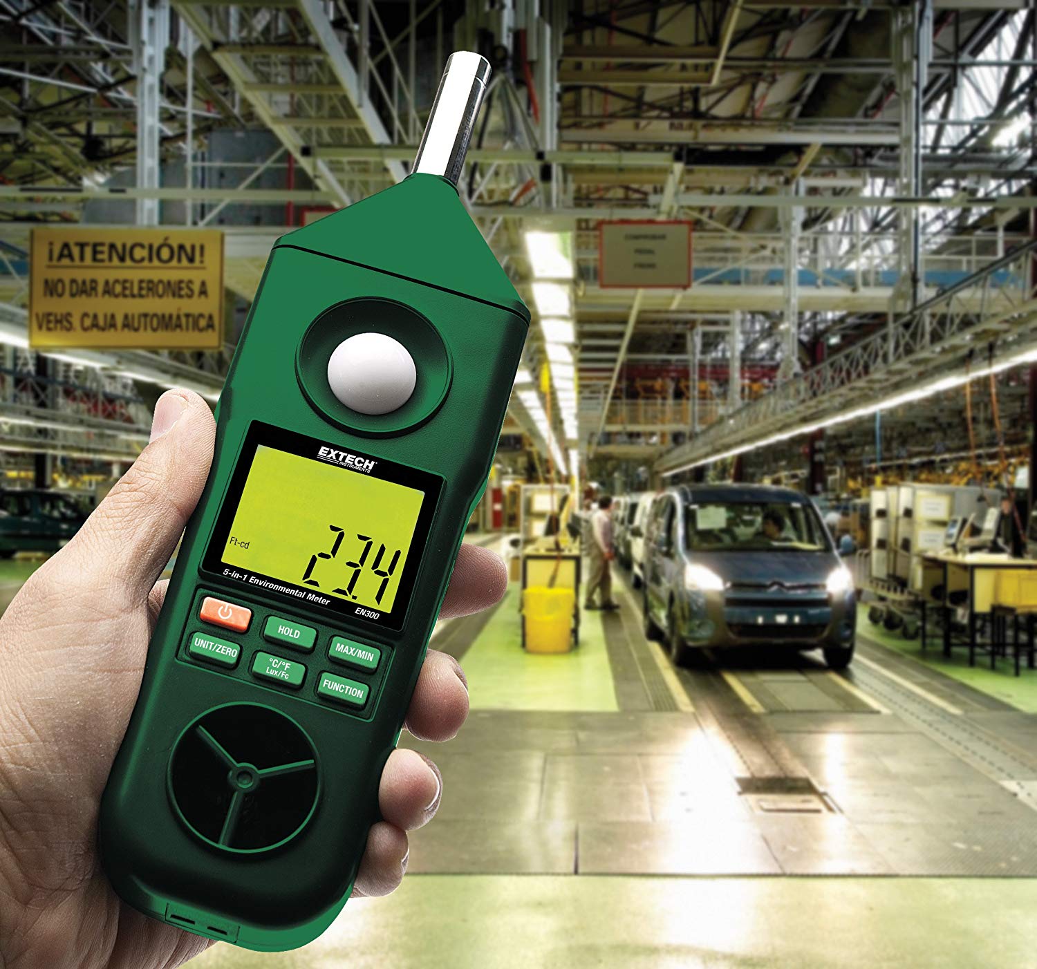 Extech EN300 Hygro Thermo Anemometer Light/Sound Meter – BigaMart