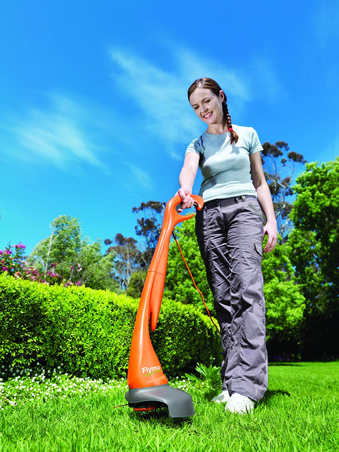 Flymo Mini Trim ST Electric Grass Trimmer, 230 W, Cutting Width 21 cm ...