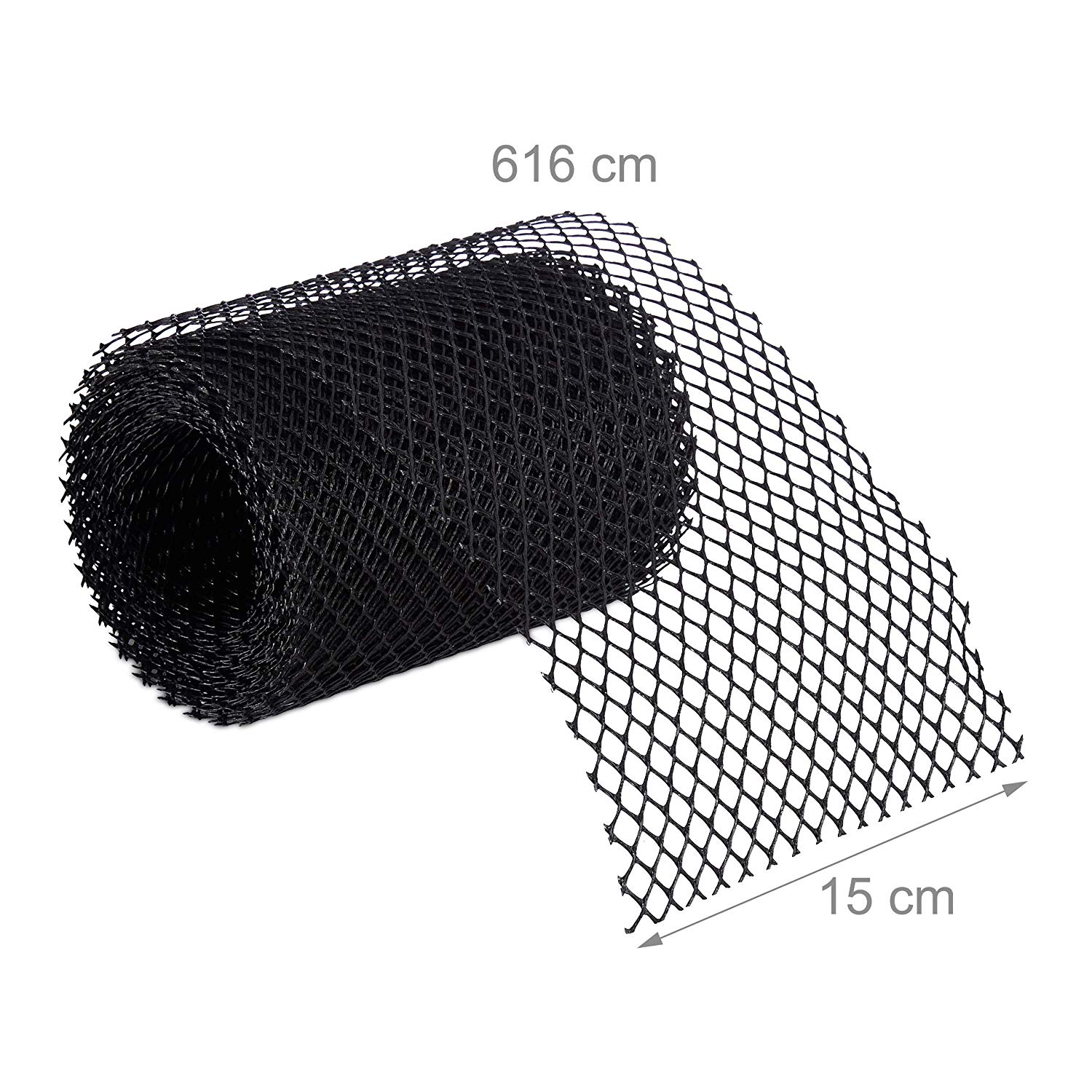 Relaxdays Unisex’s Roof Guard, 6 m Long, Plastic Eaves Protector, Leaf ...