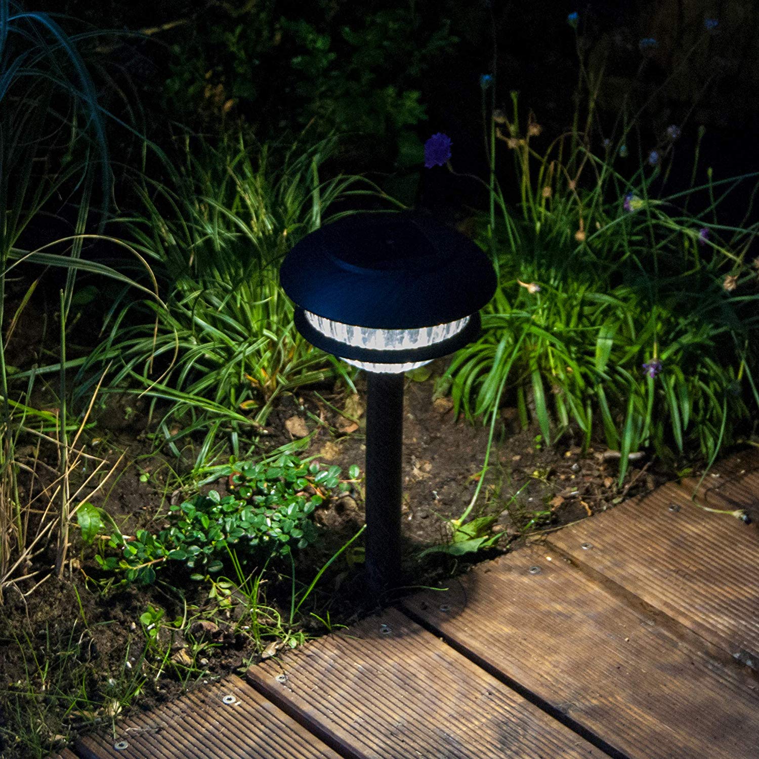 Duracell GL003RP4DU Garden Solar Light LED Exterior Pathway Light with ...