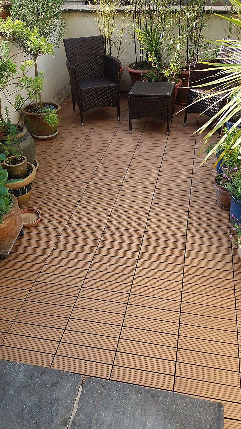 The Famous Click-Deck Composite Decking Tiles – Patio, Balcony, Roof ...