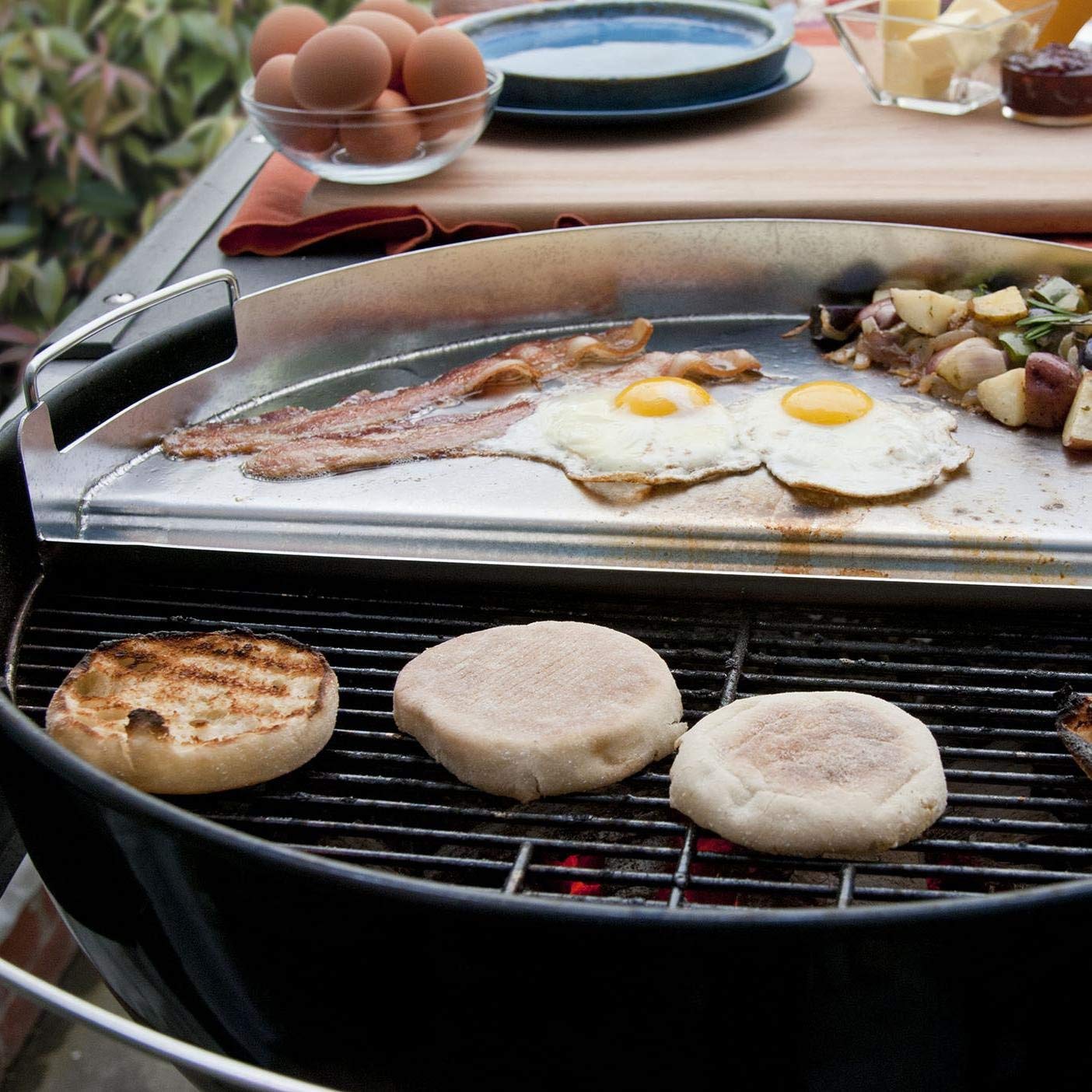 Charcoal Companion Stainless Half-Circle Pro Grill Griddle – BigaMart