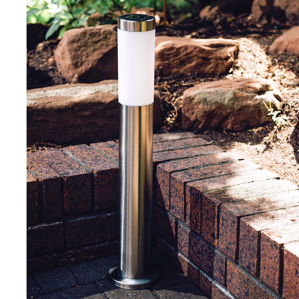 Tooltime 60cm Solar Classic Post Light Stainless Steel LED for Garden ...