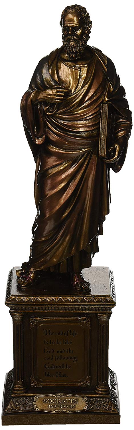 Design Toscano WU75534 Socrates, Master of Western Philosophy Statue ...