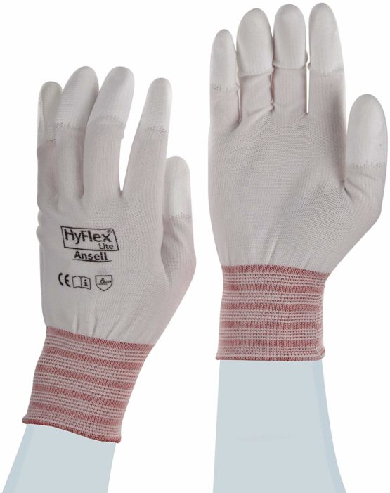 Ansell HyFlex 11-605 Work Gloves with Stretch Nylon Liner, Maximum ...