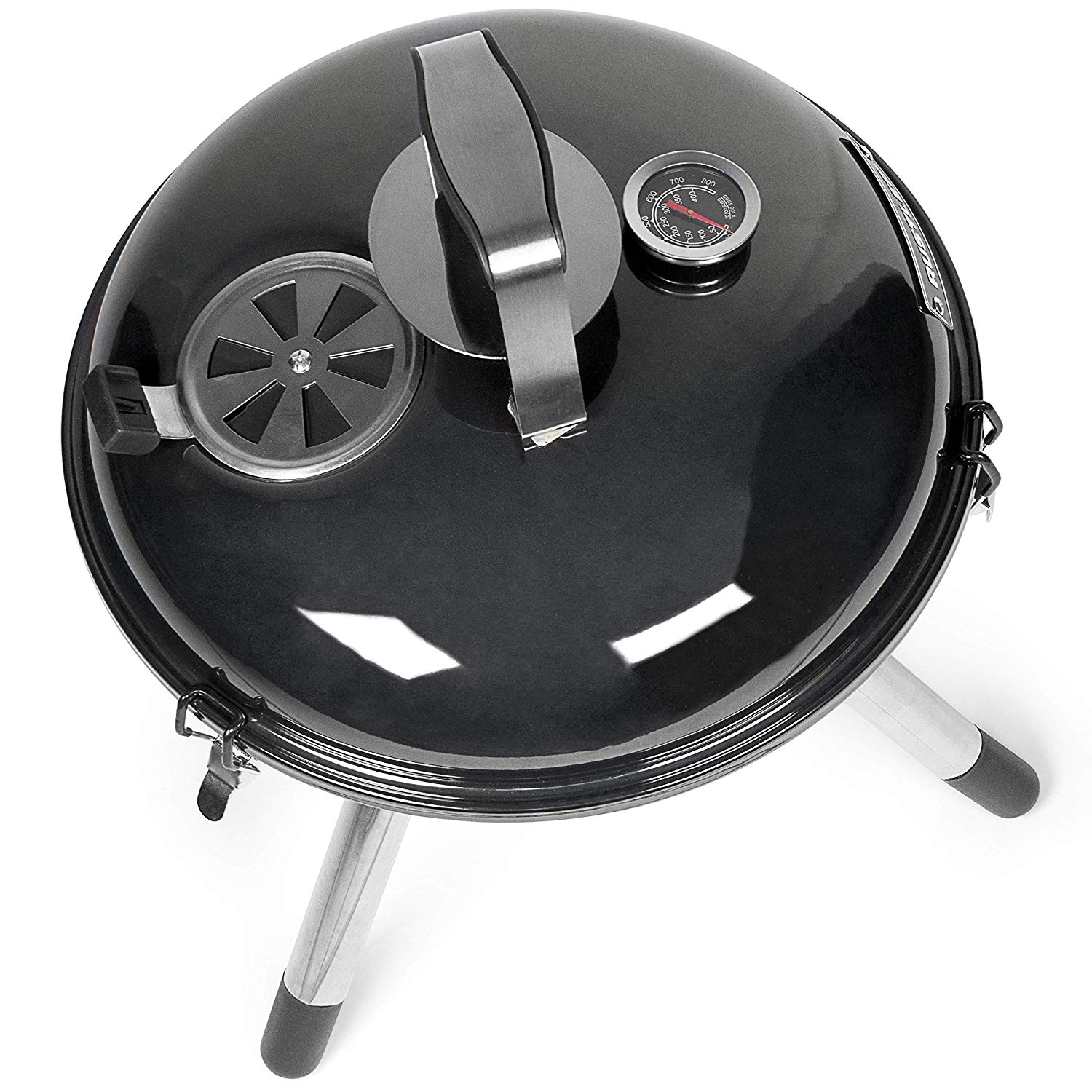 Rustler Charcoal Kettle Grill Ø 35 cm – Black Charcoal Grill – Portable ...