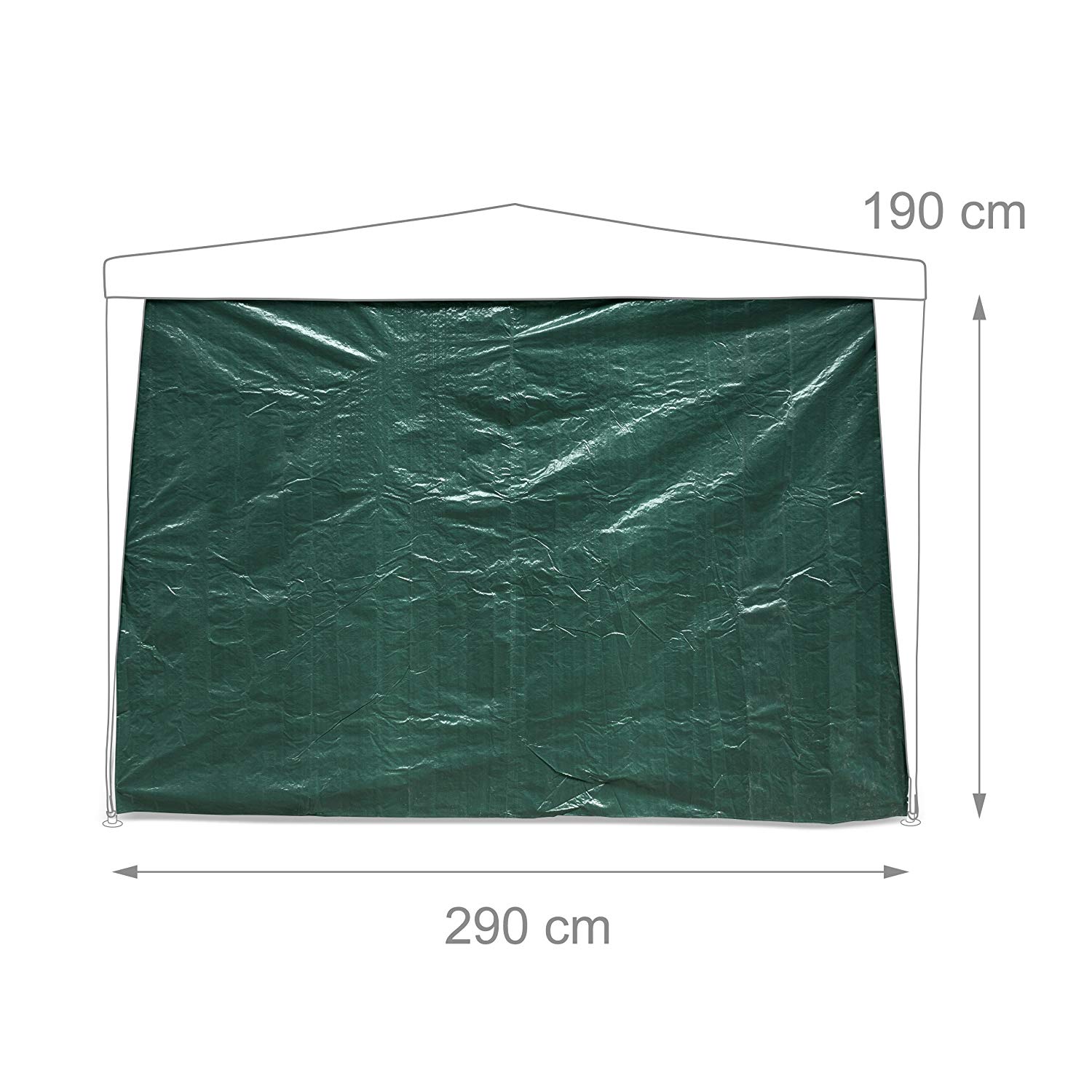 Relaxdays Side Parts Set of 2 for 3x3m Gazebo Pavilion Tent, Walls w ...