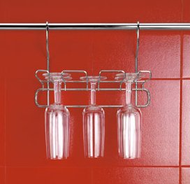 Metaltex Lonardo Wine Glass Holder 3×2 Glasses – BigaMart