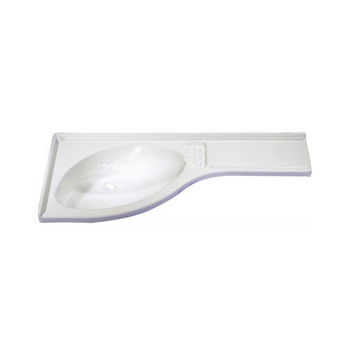 Corner Washbasin Basin Caravan White Camping Tap Basin - BigaMart