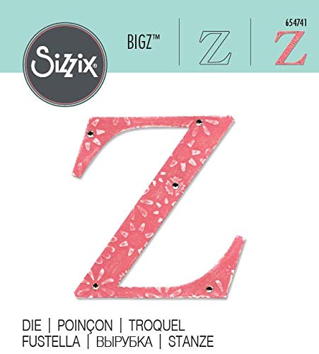 Sizzix Bigz Alphabet Uppercase Die Sassy Serif Letter “Z” by E.L. Smith ...