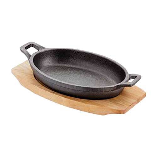 Judge JST60 Sizzle & Serve Medium Gratin Dish, Cast Iron Skillet with ...
