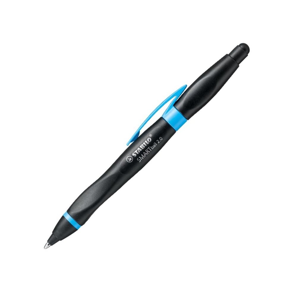 Ballpoint – STABILO SMARTball 2.0 Right Handed Black/Cyan Black Ink ...
