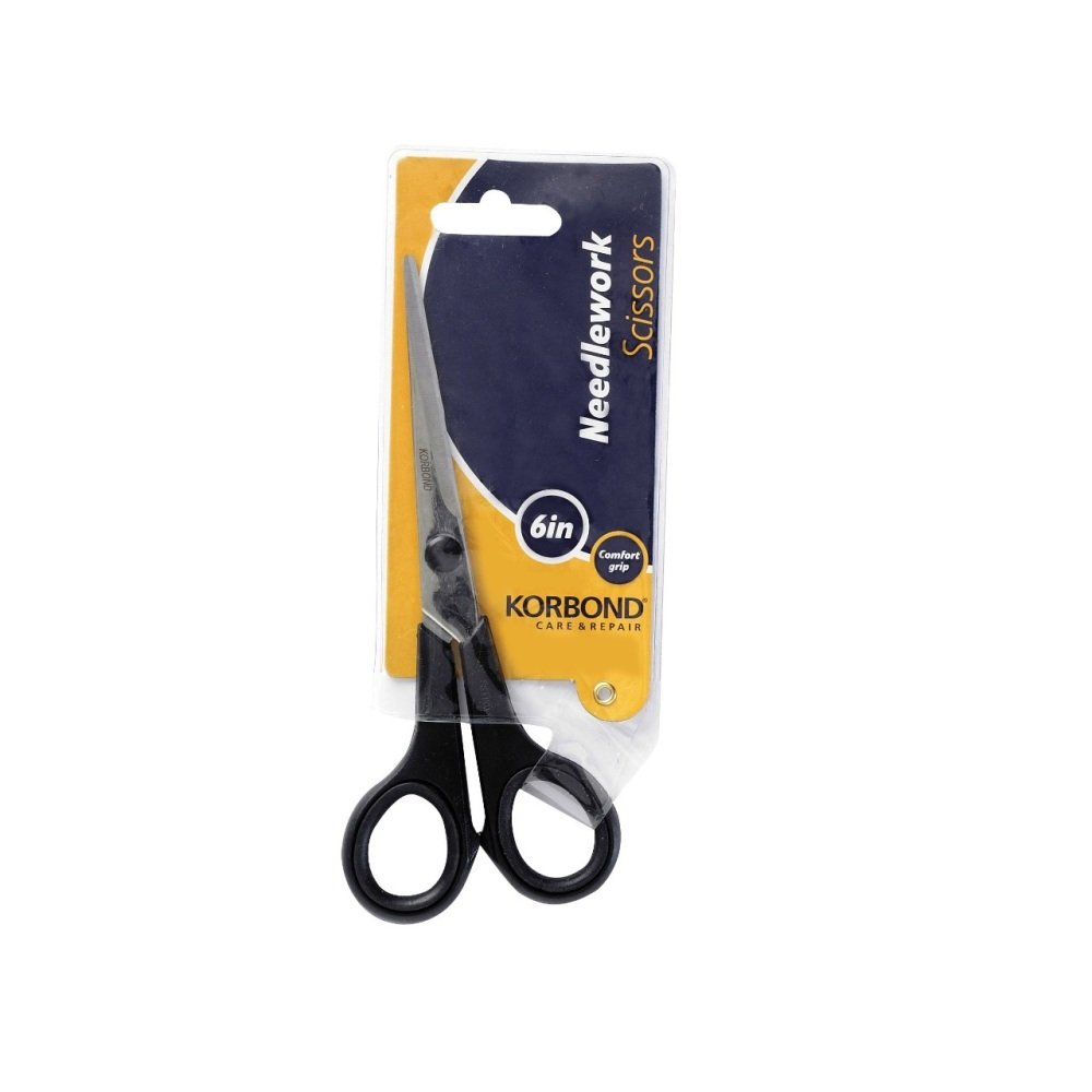 Korbond 110356 6-inch Multi purpose Scissor, Black – BigaMart
