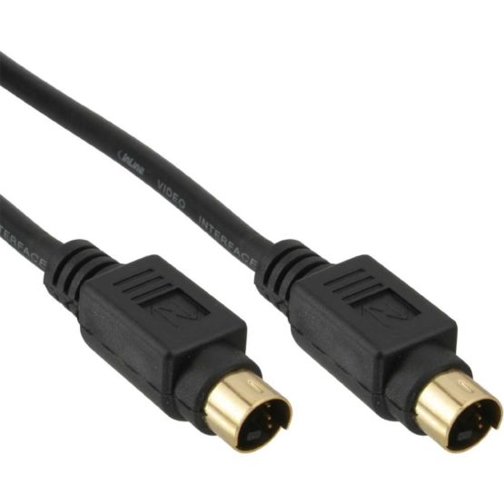InLine® 89955G S-VHS Cable Gold-plated Connector 4-Pin Mini DIN Male to ...
