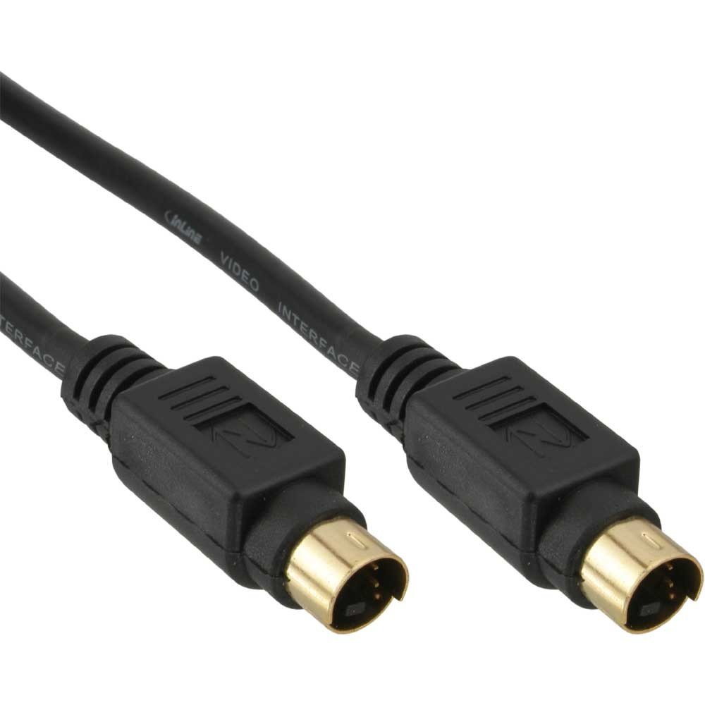 InLine® 89955G S-VHS Cable Gold-plated Connector 4-Pin Mini DIN Male to ...