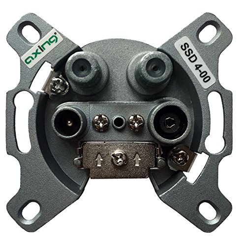 Axing SSD 4-00 wall socket Twin outlet for Satellite and terrestrial ...