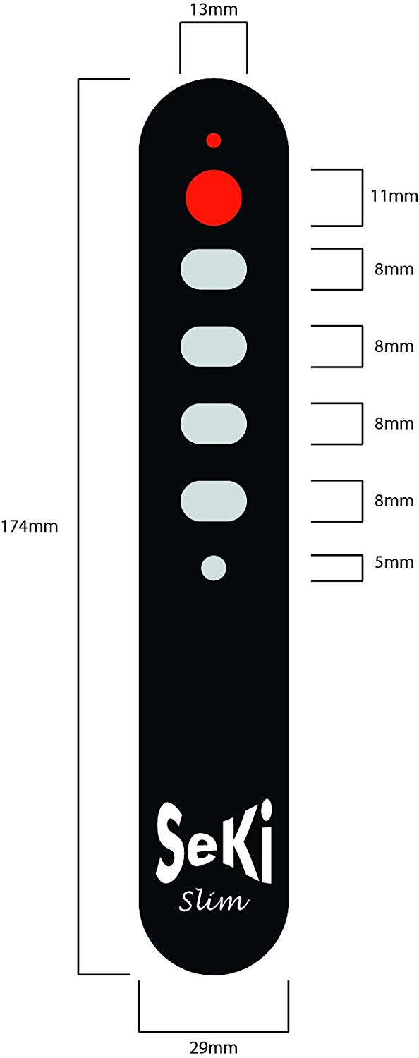 SeKi Slim, Universal, programmable remote control with large buttons ...