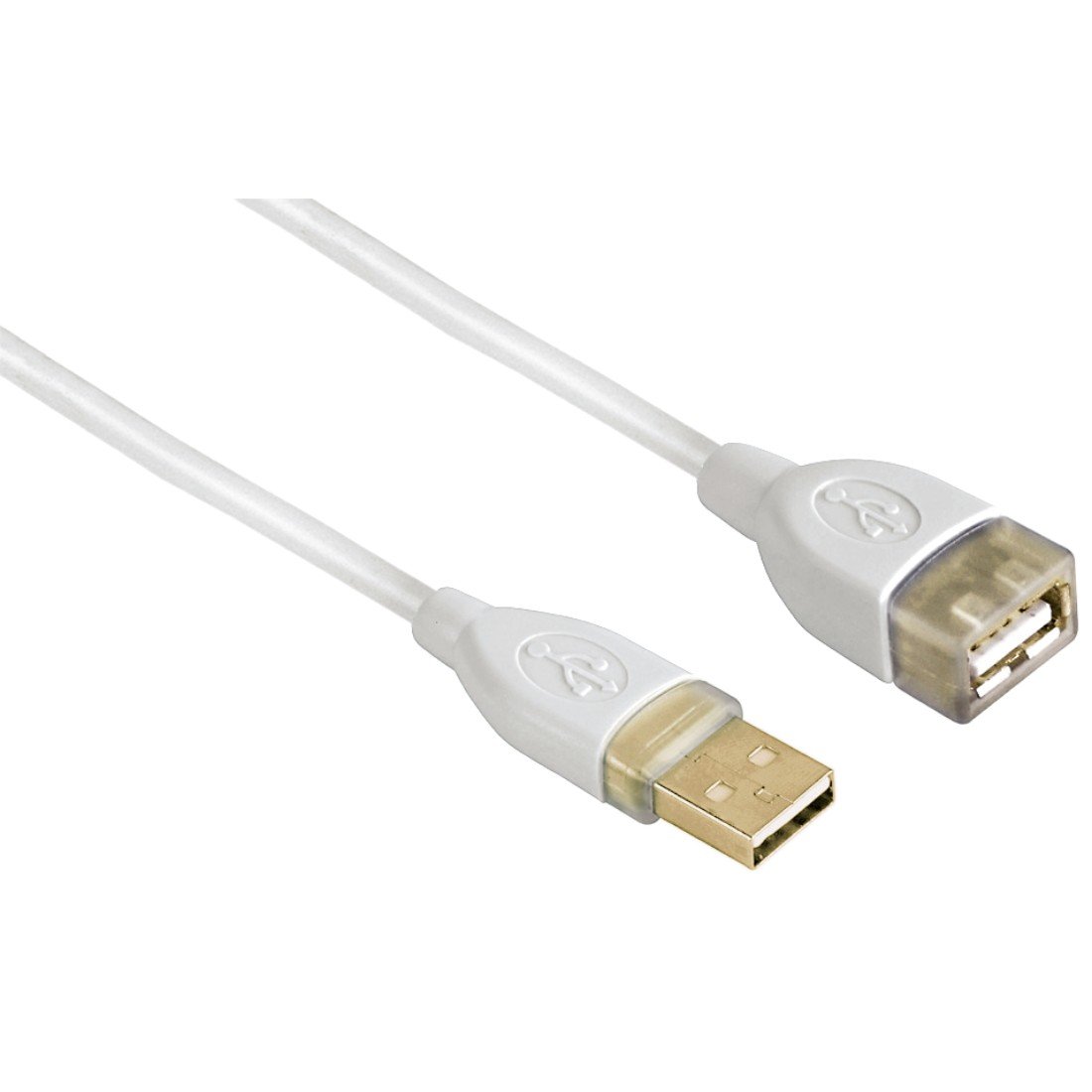 Hama 1.80m USB 2.0 Extension Cable – White – BigaMart