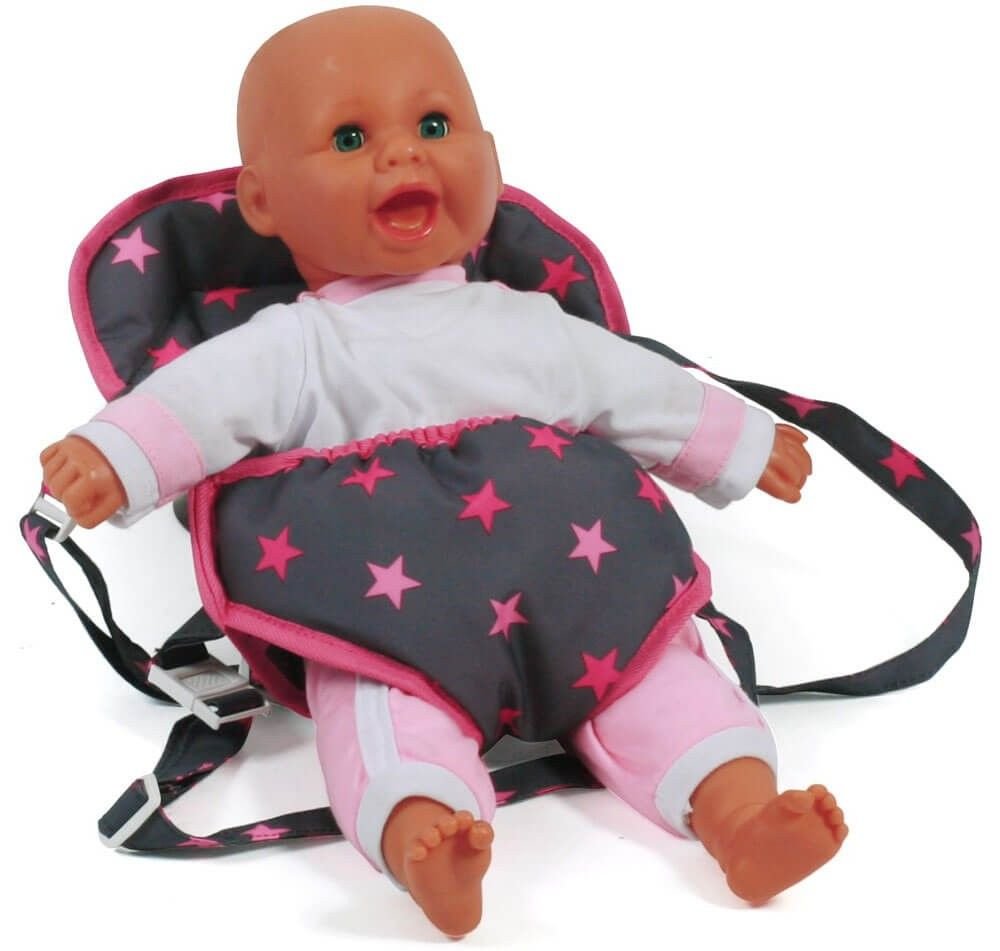 Bayer Chic 2000 782 82 Doll Carrying Strap Doll Carrier Pink Stars ...