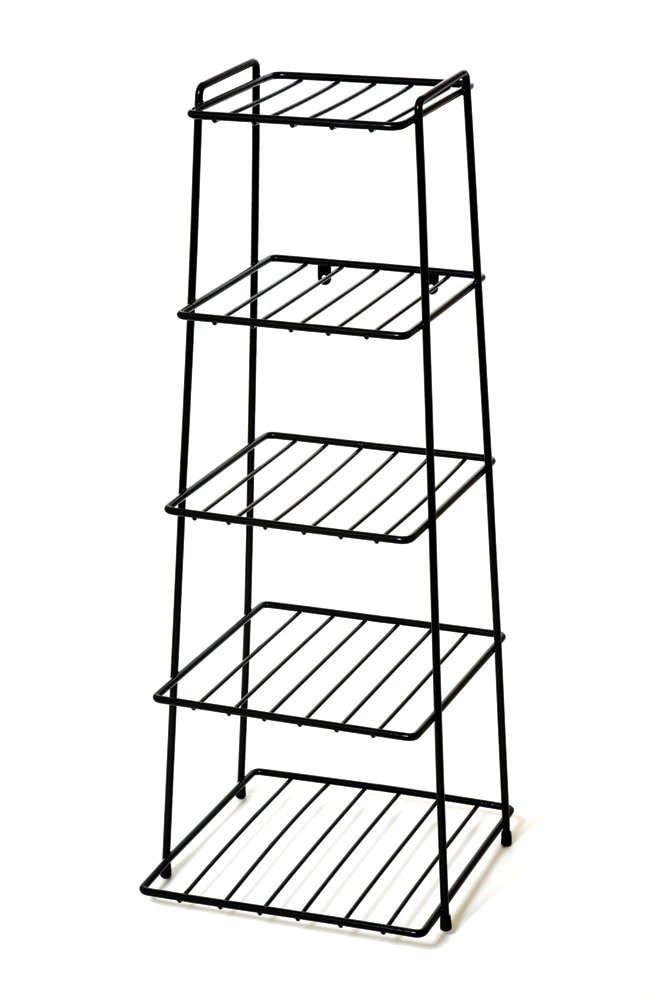 Delfinware 2120BK Black 5 Tier Saucepan Stand – BigaMart