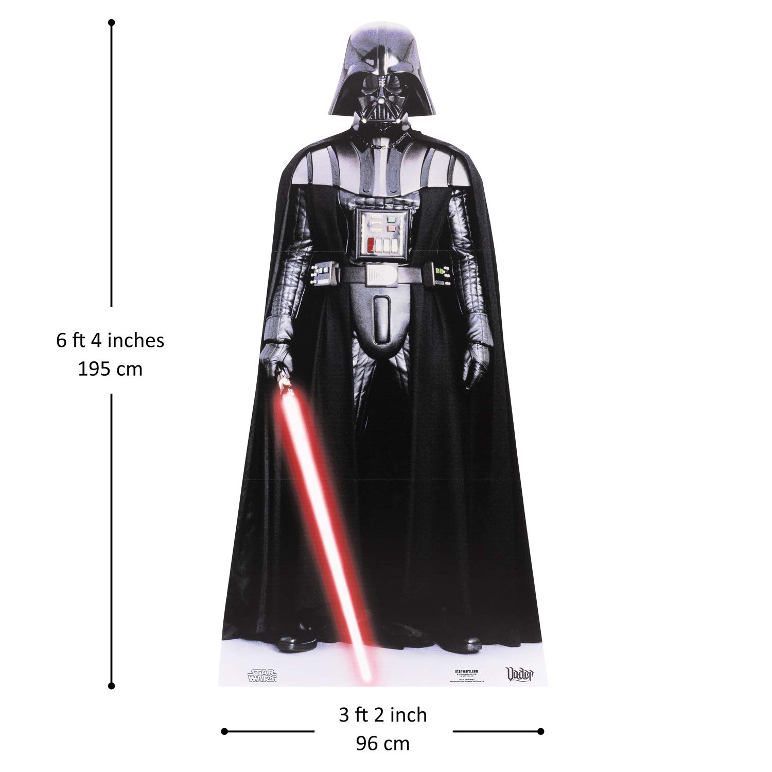Star Cutouts SC474 Official Star Wars Darth Vader Lifesize Cardboard ...