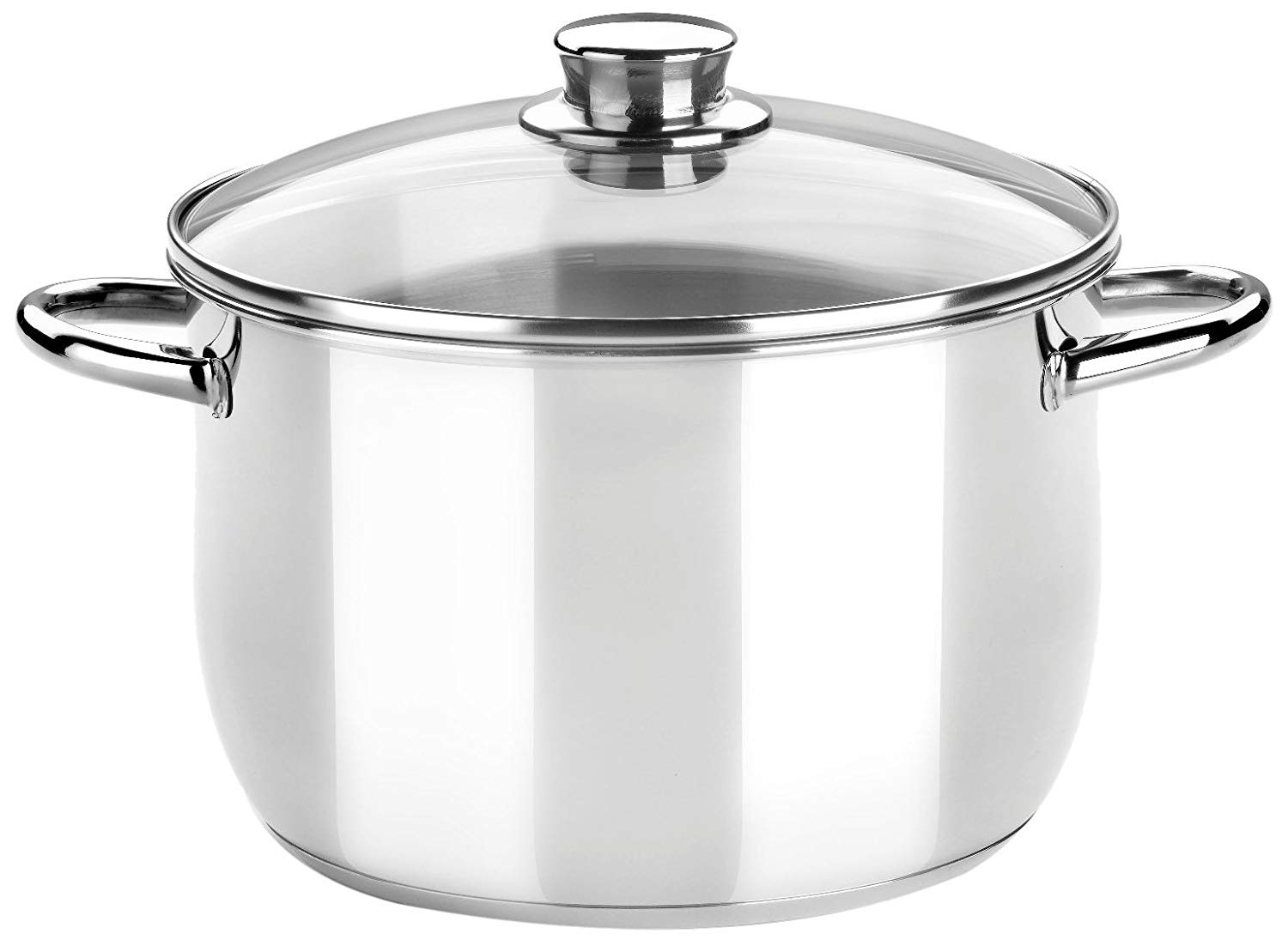 Braisogona Monix Optima Stew Pot with Glass Lid, Stainless Steel ...