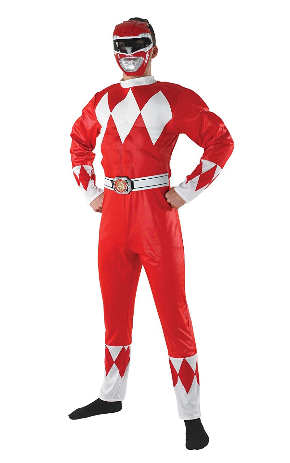 Rubie’s 887101XL Official Red Power Ranger Superhero Mighty Morphin ...