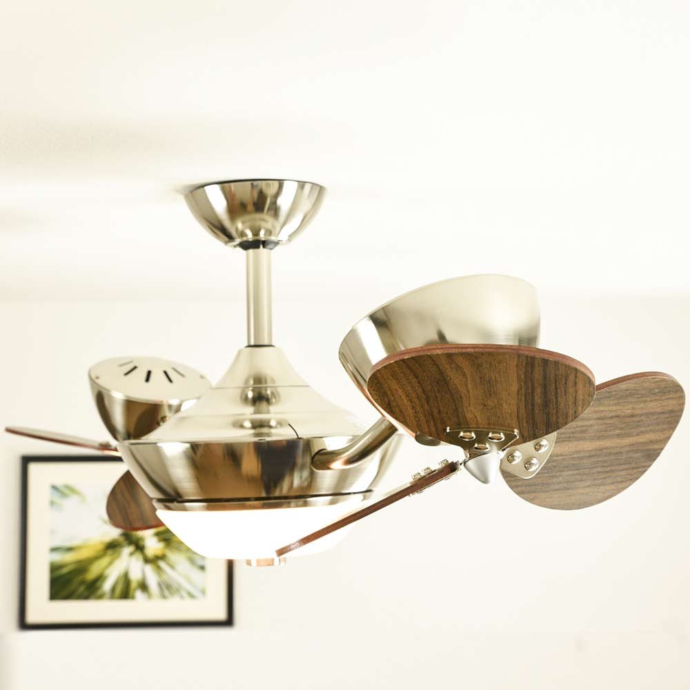 Low Energy Ceiling Fan eFan Satin Nickel 42” with Light and Remote ...