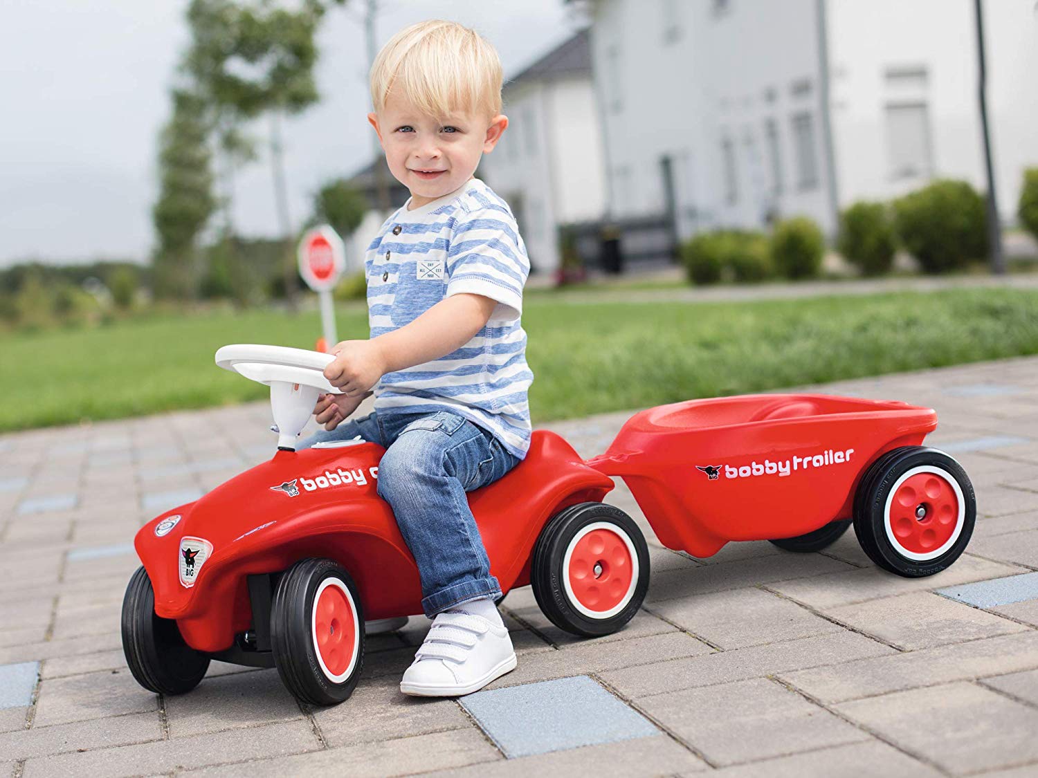 New Bobby Car Trailer red – BigaMart
