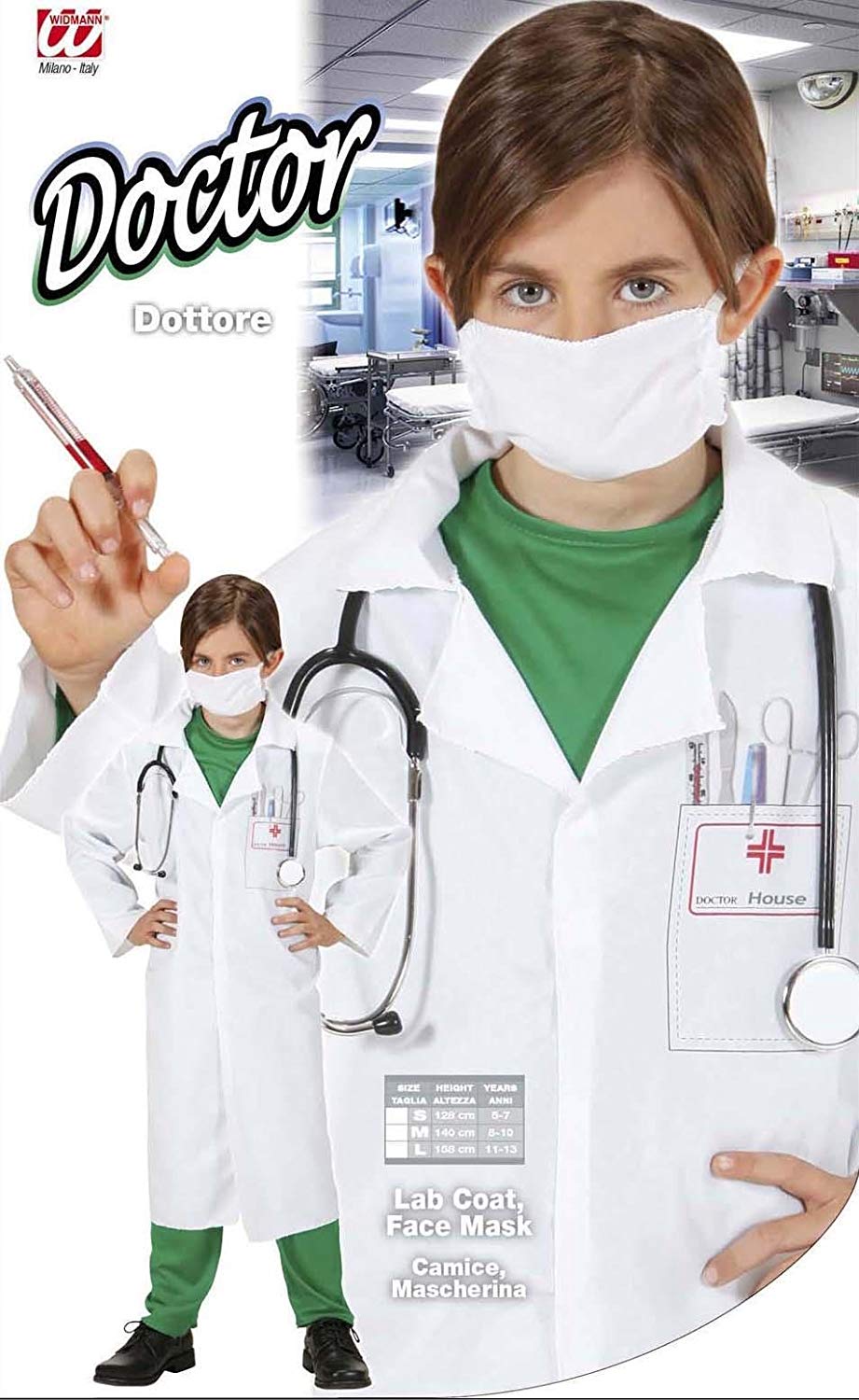 Children’s Doctor Costume Large 11-13 yrs (158cm) for Hospital Doctor ...