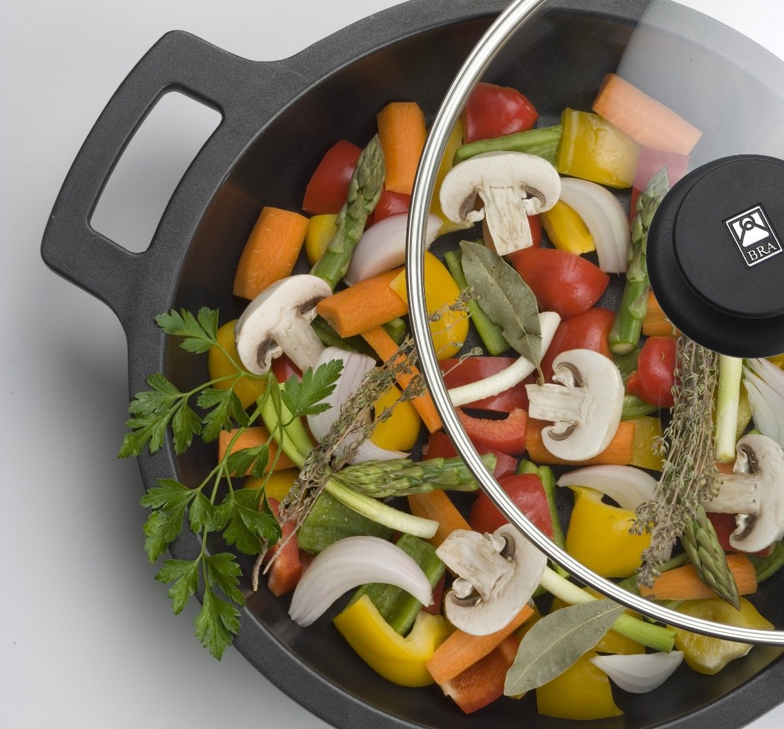 Braisogona A272032 Efficient Wok/Concave Casserole, 30 x 32 x 30 cm ...