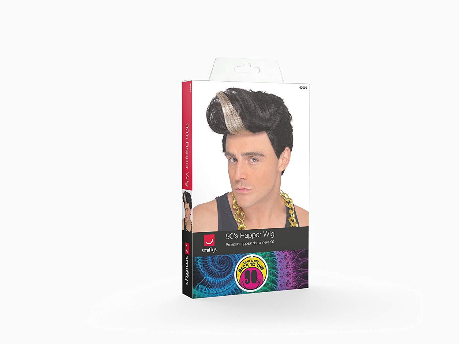 Smiffys 90’s Rapper Wig – Black – BigaMart