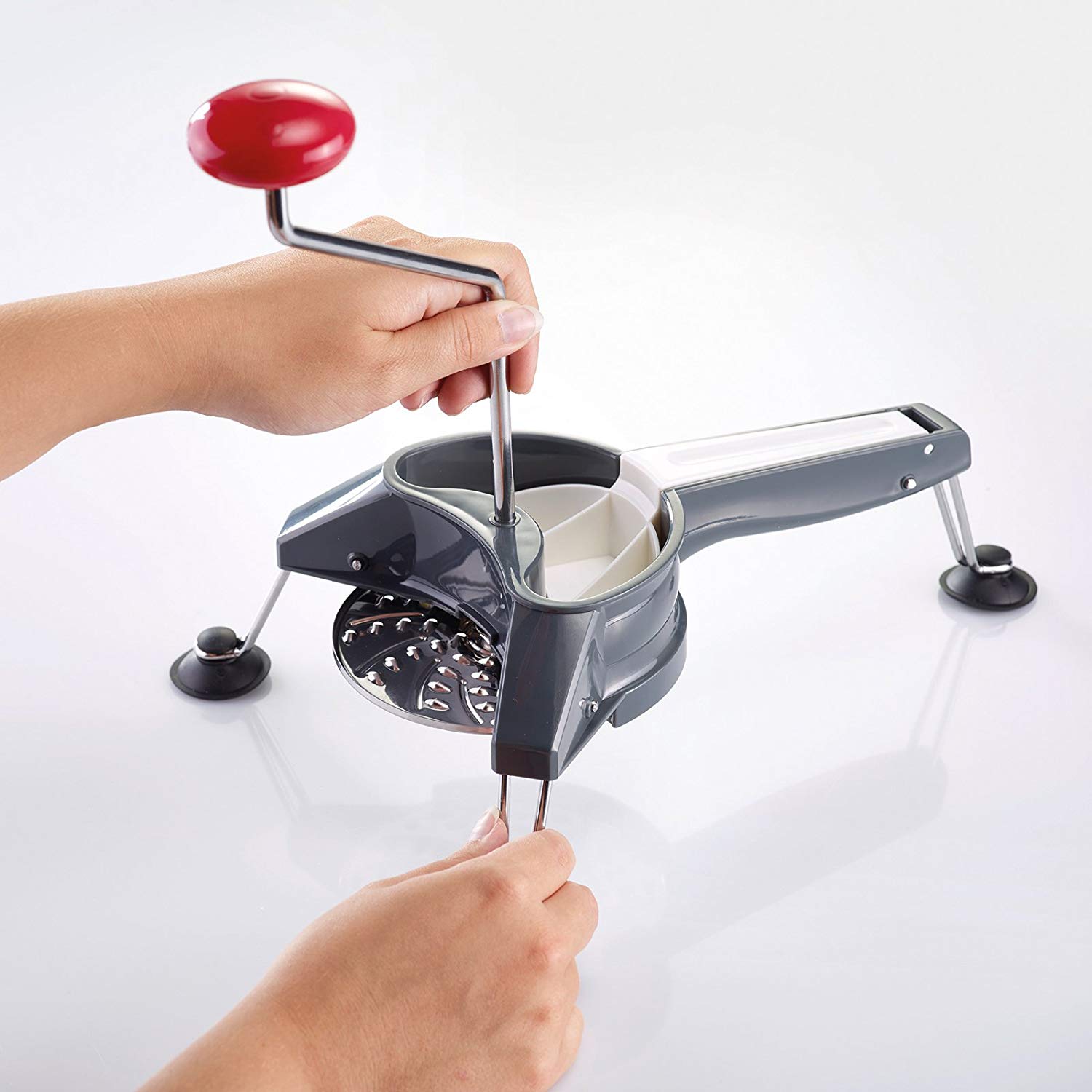 Westmark Rotary Grater and Slicer with 3 discs, Stainless steel blades ...