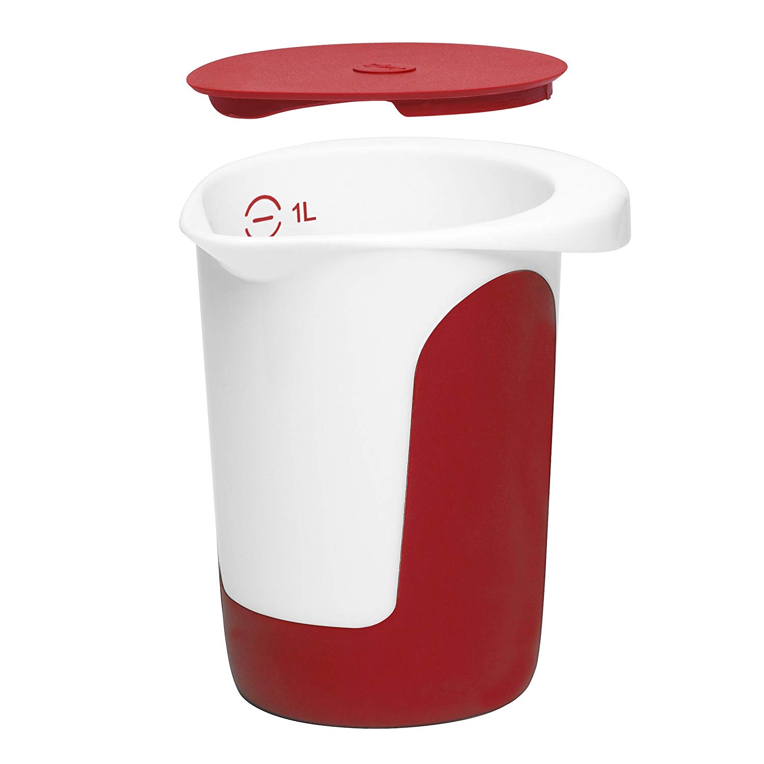 Emsa 508017 Bake calibrated Plastic Mixing jug with lid, 1.0 litres ...