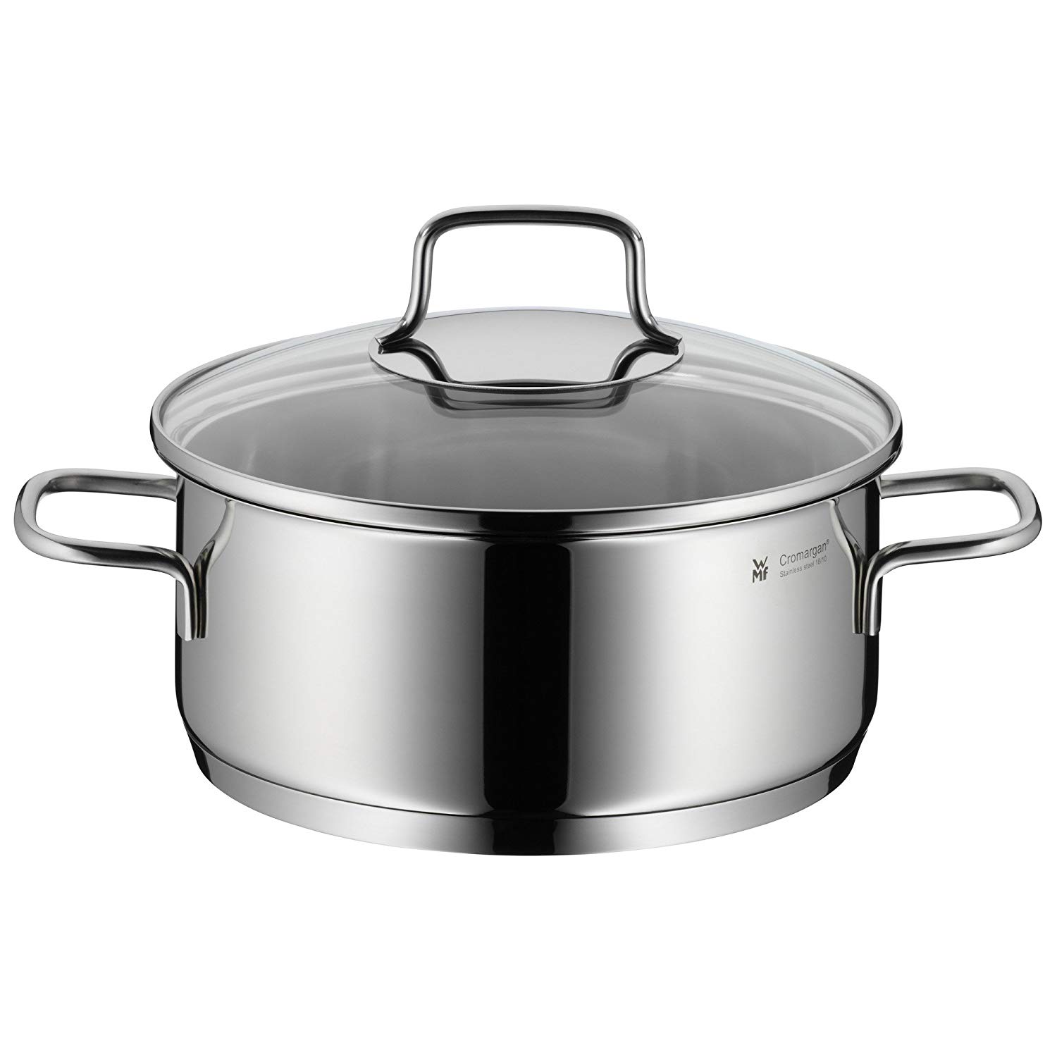 WMF Cookware Set 5 Pieces Astoria Pouring Rim Glass Lid Cromargan WMF Cookware Set 5 Pieces Astoria Pouring Rim Glass Lid Cromargan