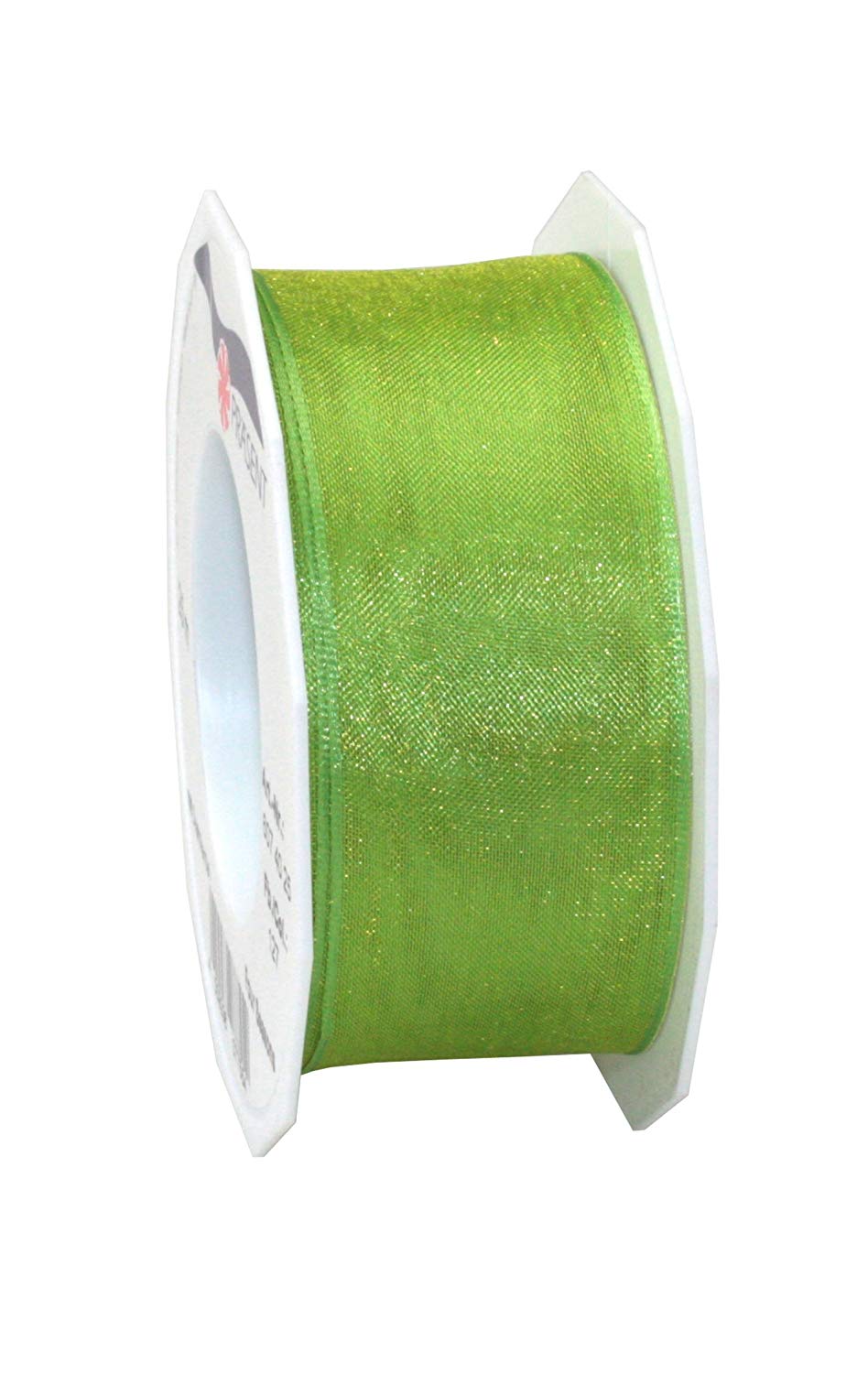 C.E. Pattberg Präsent 40 mm 25 m Wired Organza Ribbon 4-Seasons, Lime ...