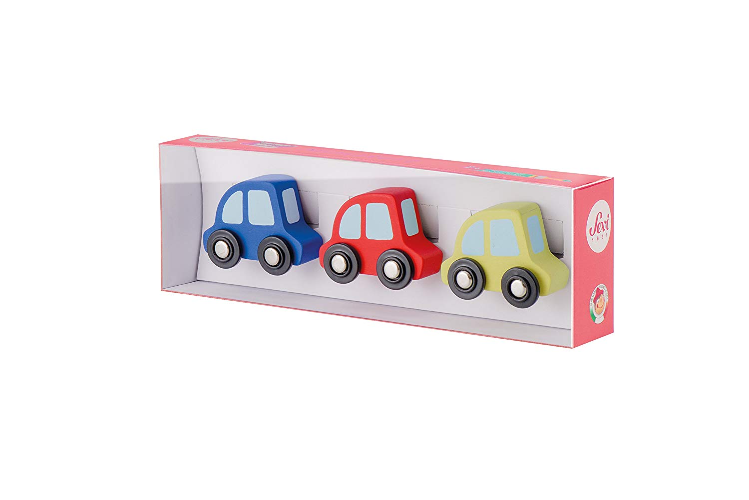 Sevi Wooden Miniature Mini Cars Set (3-Piece) – BigaMart