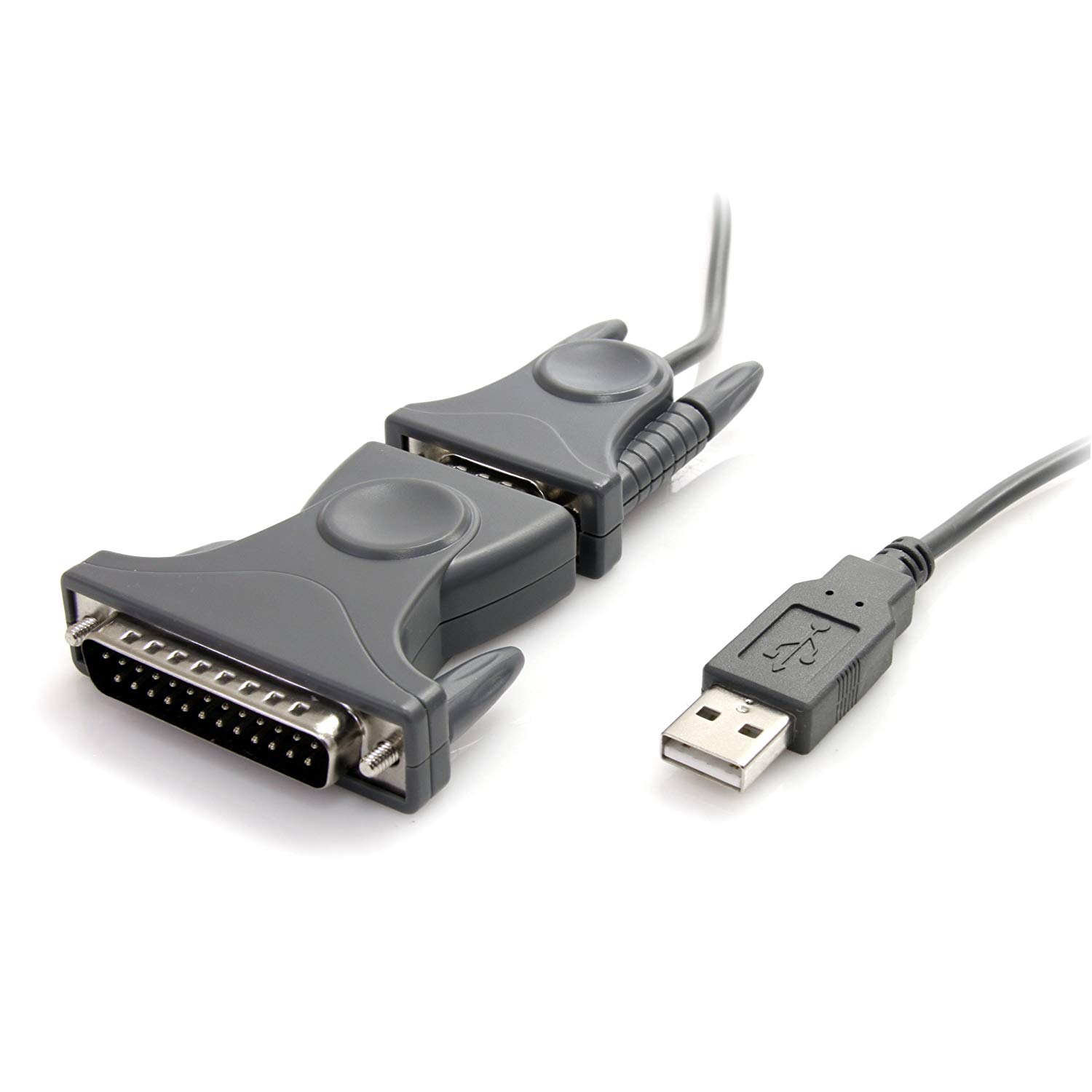 StarTech USB to Serial Adapter – 3 ft / 1m – with DB9 to DB25 Pin Adapter – Prolific PL-2303 ...